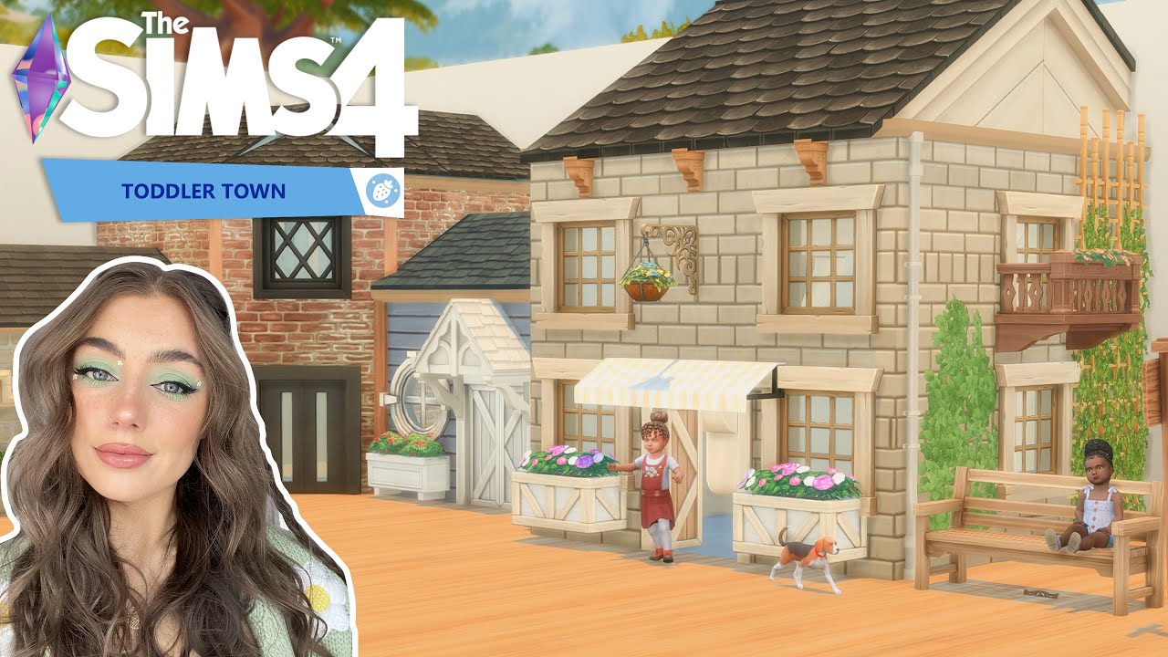 Toddler Town │ Tiny Houses For Toddlers │ Sims 4 │ No CC │ Speed Build / Tutorial - YouTube
