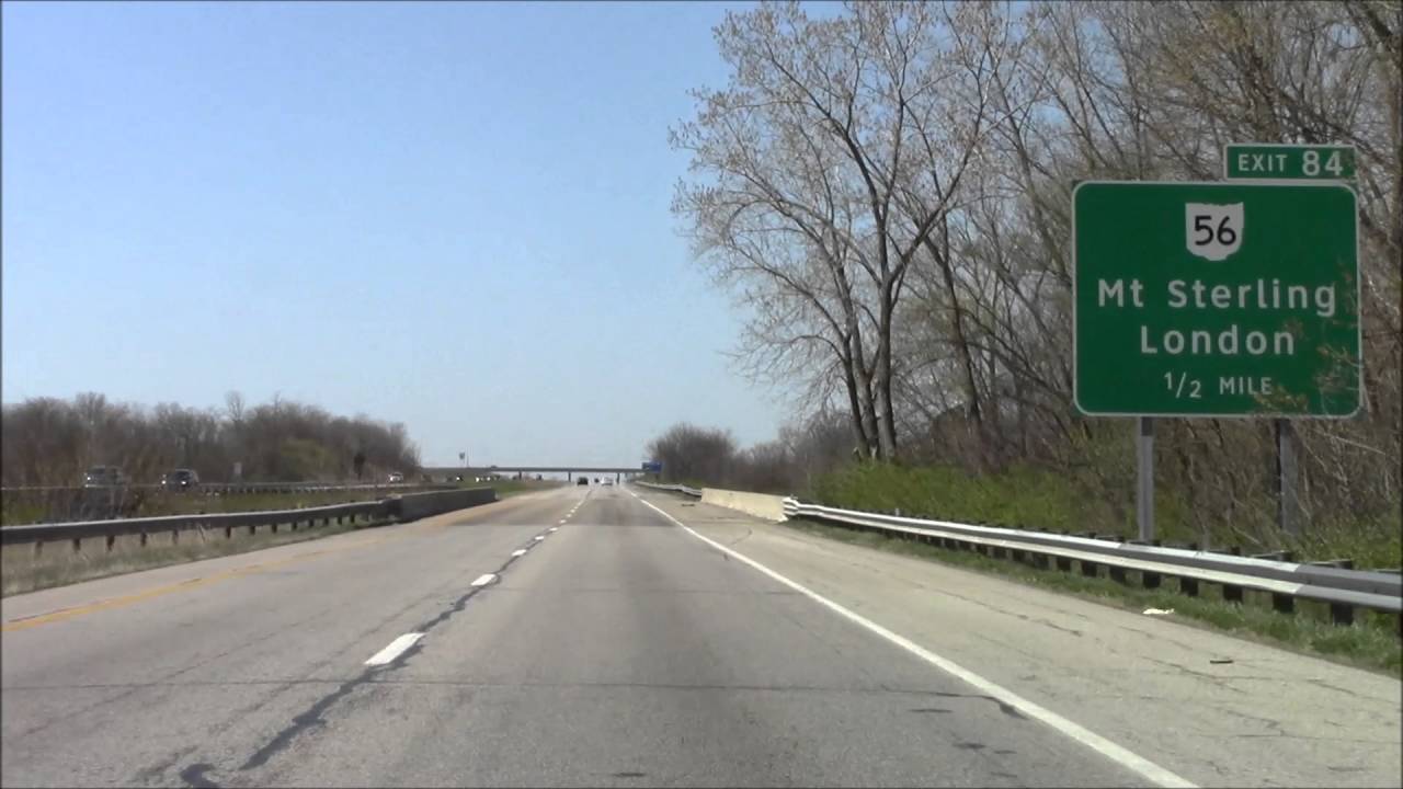 Ohio - Interstate 71 South - Mile Marker 90 to 80 (4/16/16) - YouTube