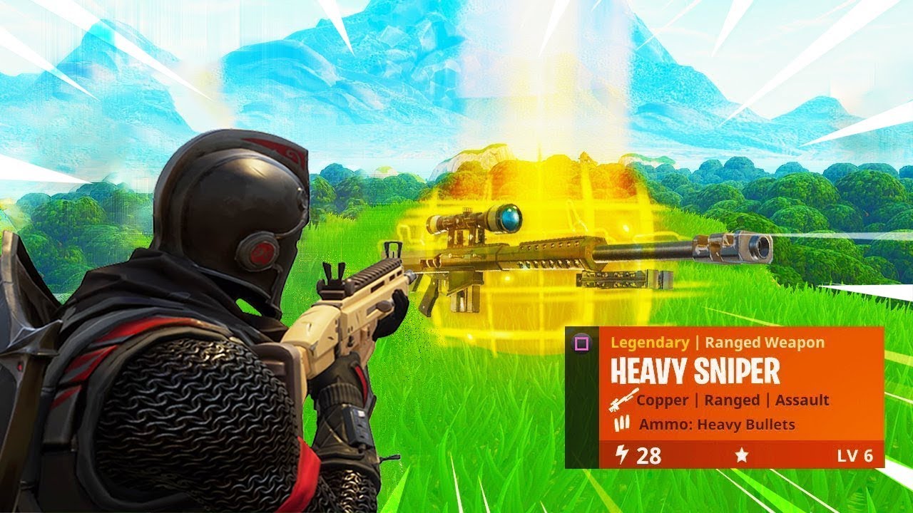 NEW HEAVY SNIPER GAMEPLAY in Fortnite.. - YouTube
