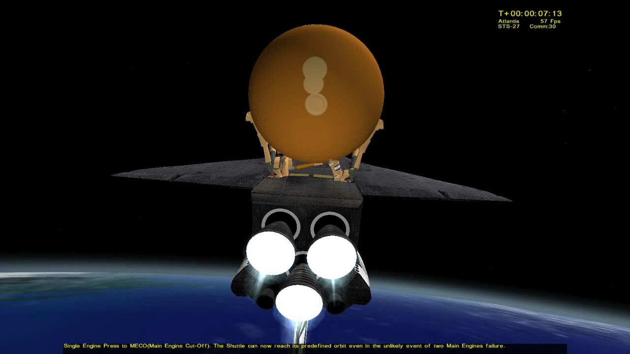 Реконструкция полета шаттла Atlantis. STS 27 - YouTube