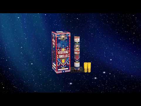 FESTIVAL SHELLS (CANISTER)  BS9001 BRIGHT STAR FIREWORKS
