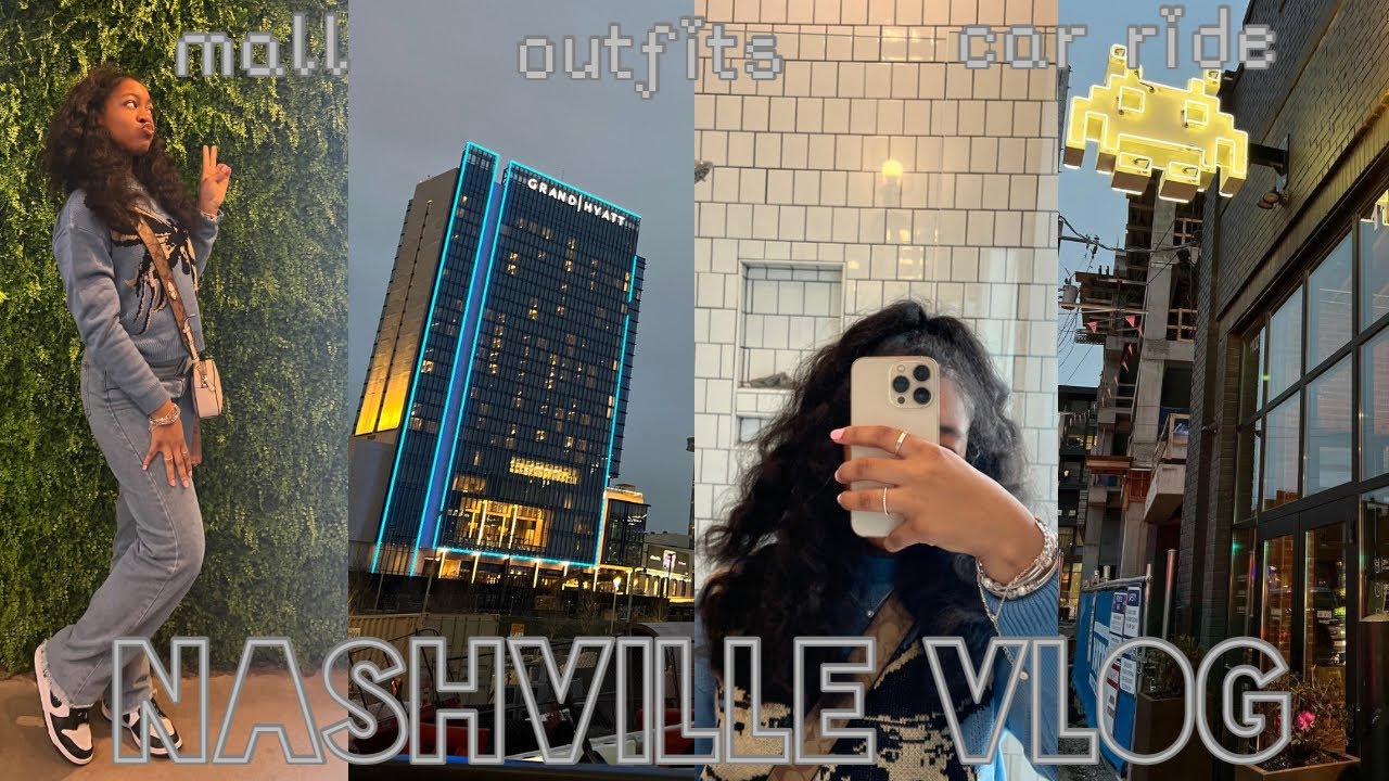 NASHVILLE VLOG | mall trip | car ride | ootd | - YouTube