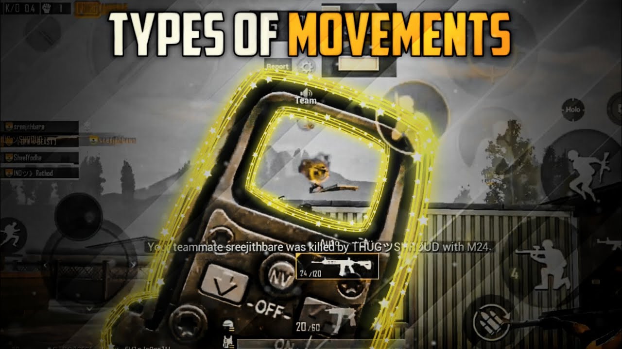 TYPES OF MOVEMENTS | PUBG MOBILE | GFX Gamers - YouTube