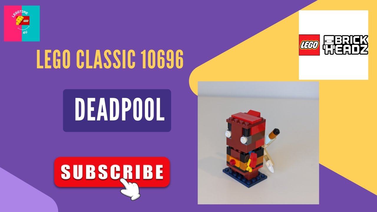 LEGO Deadpool Brickheadz#10696 - YouTube
