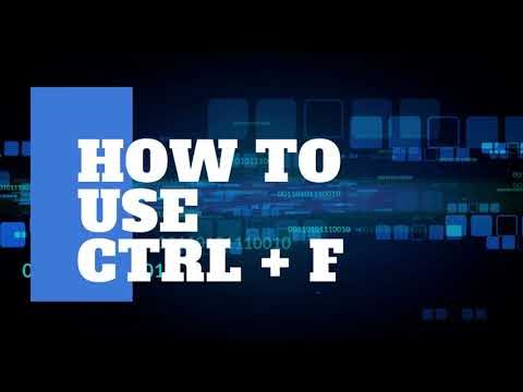 How to Use Ctrl + F - YouTube