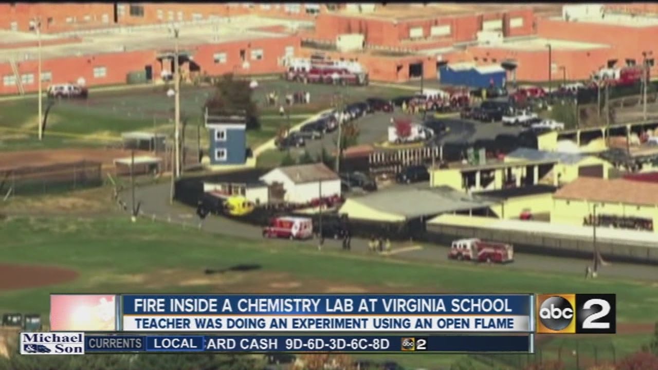 Students injured in high school lab fire - YouTube
