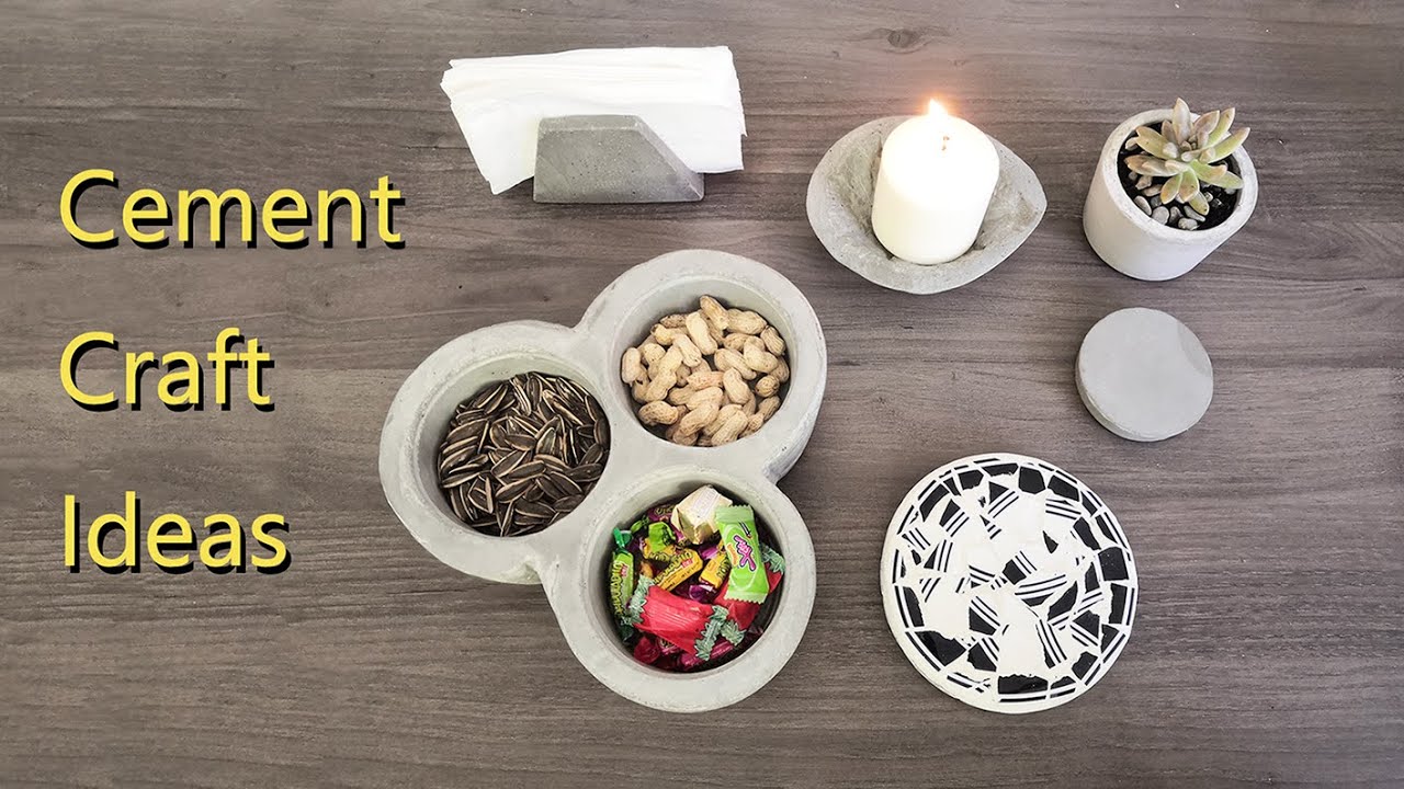 6 new cement craft ideas for home decor in 2021 | DIY Snack Plate ...