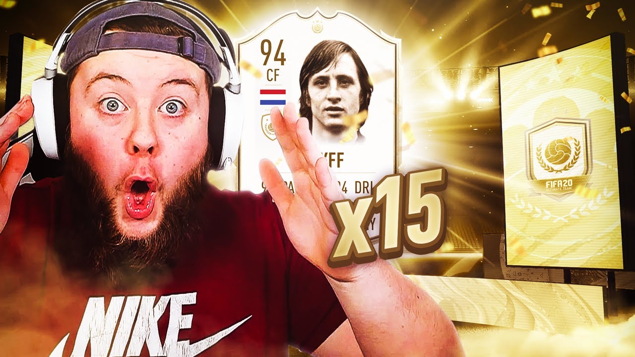 PRIME ICON CRUYFF IN A PACK! 15 x GUARANTEED PRIME ICON SBC! #FIFA20 ...