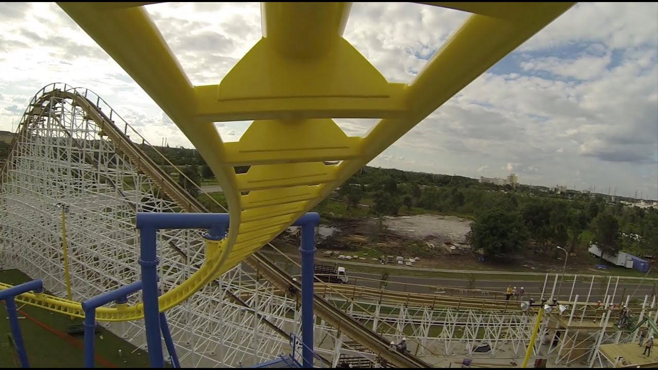 Freedom Flyer Roller Coaster POV First Ever Test Run Fun Spot Orlando ...