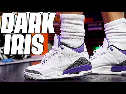Air Jordan 3 Dark Iris Review And On Foot in 4K !