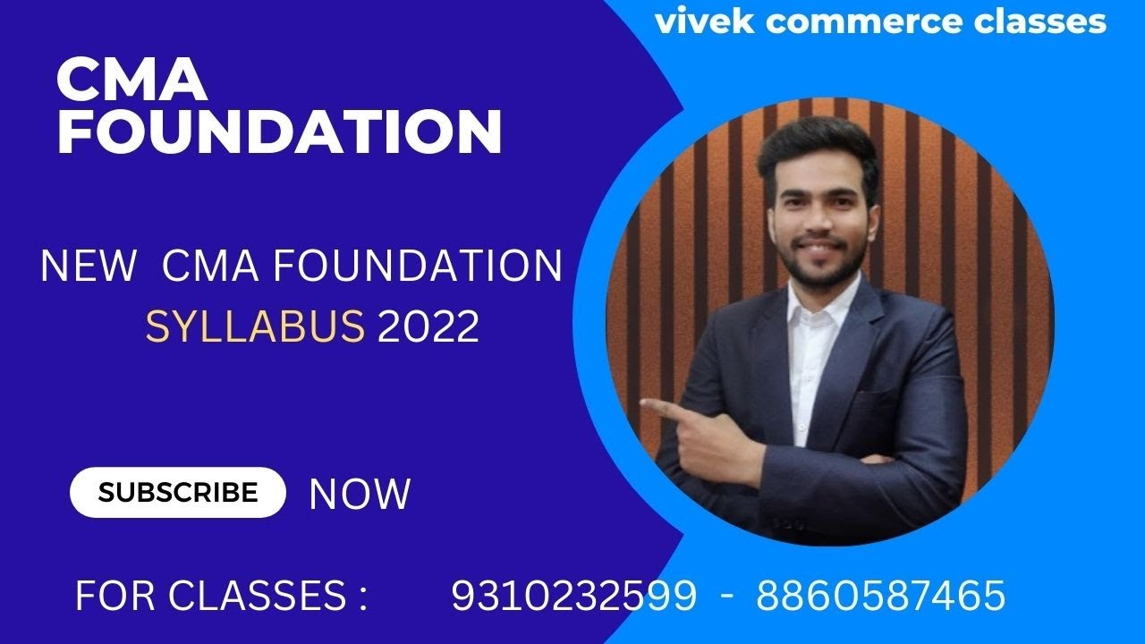 CMA FOUNDATION 2022 ACCOUNTS SYLLABUS | BEST ONLINE CLASSES FOR CMA ...