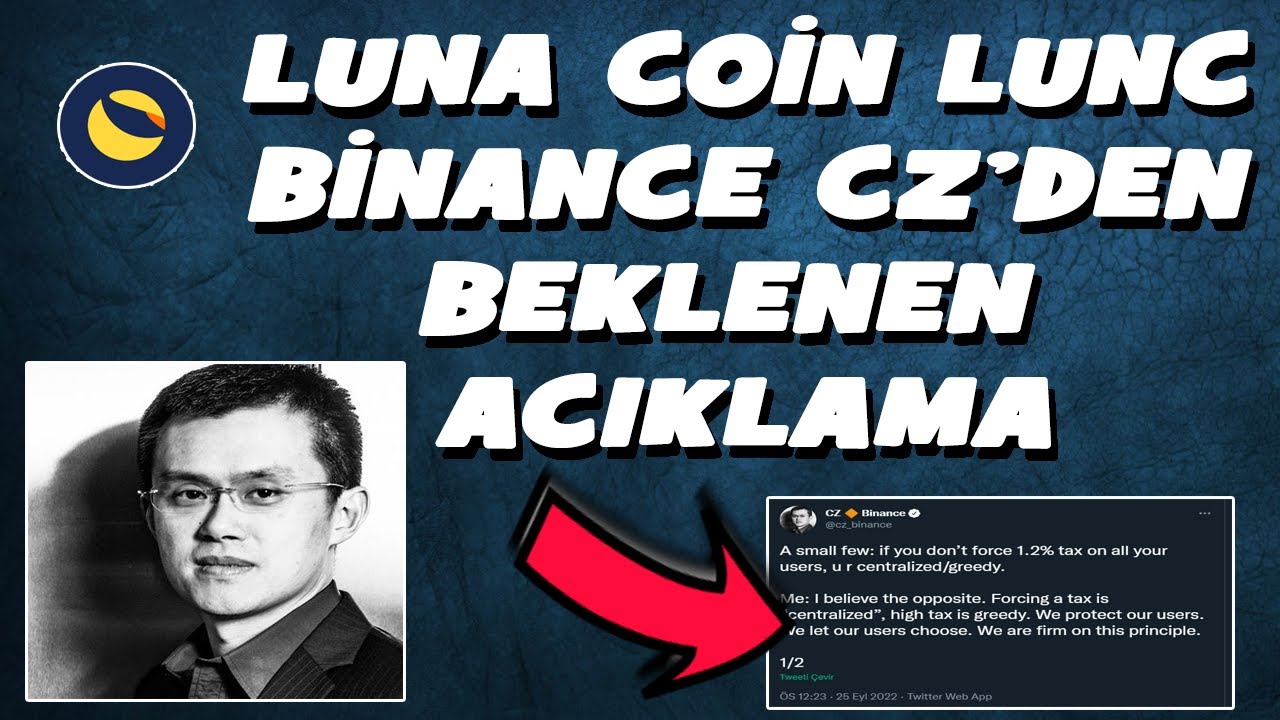 LUNA COİN LUNC BİNANCE CZ'DEN ÖNEMLİ AÇIKLAMA #luna #lunc #lunacoin # ...