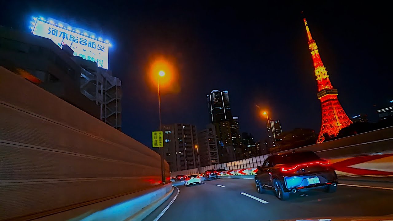 【Tokyo Magic Hour Drive】Daikoku PA Departure → Wangan → C1 Outer Loop ...