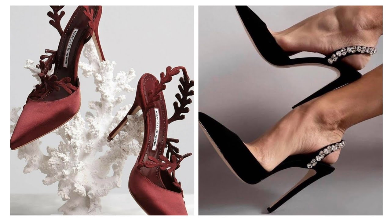 Stylish slingback high heel pumps/new feet wear for girls - YouTube