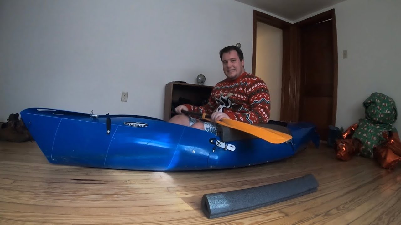 Opening the Tuktek Foldable Kayak for Christmas - YouTube