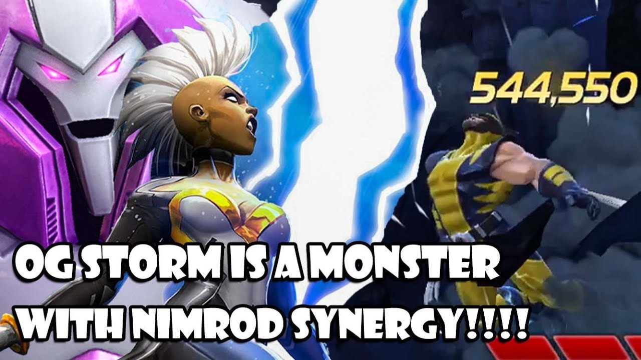 Og Storm is a monster with Nimrod Synergy!! Marvel Contest of Champions ...