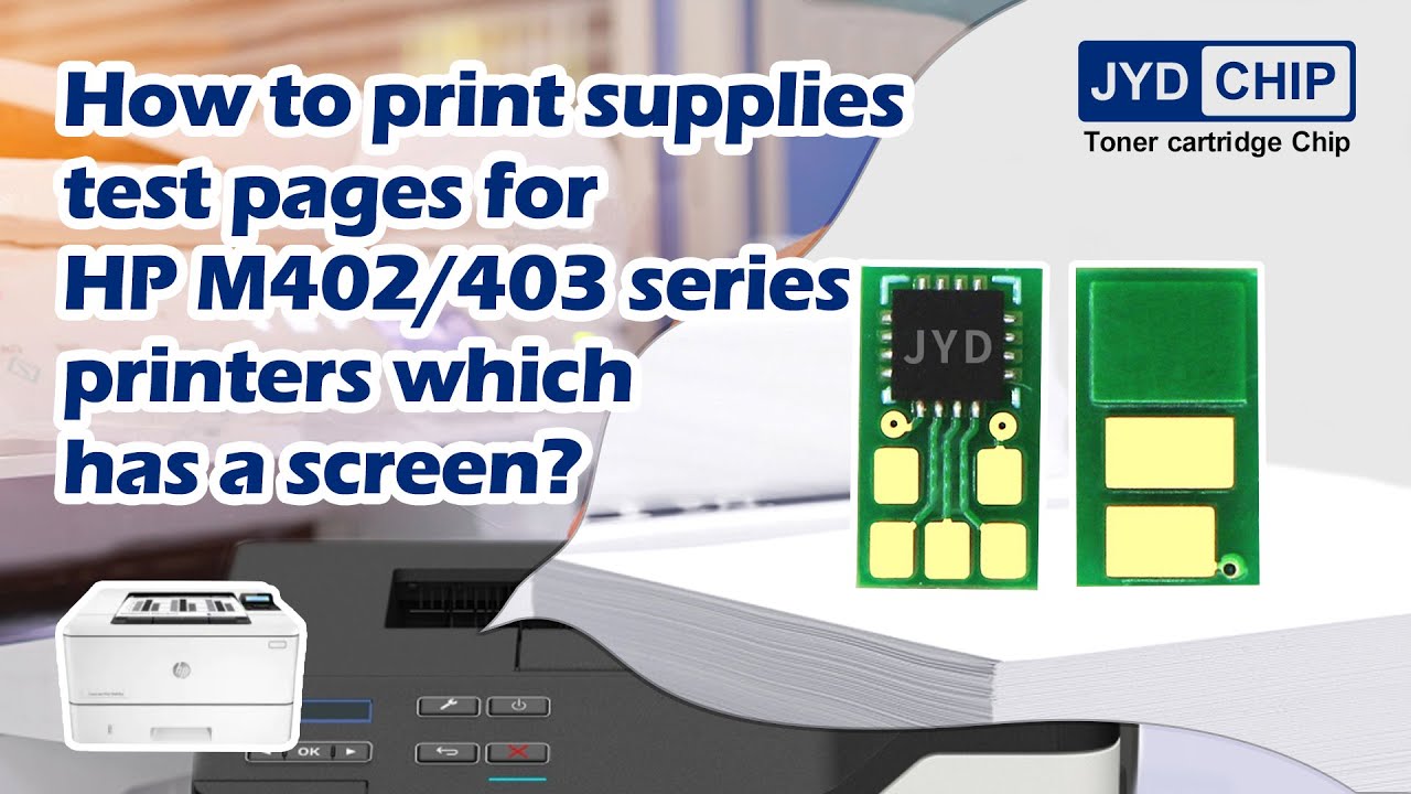 Printer test page, consumables status page, chip usage, chip count ...