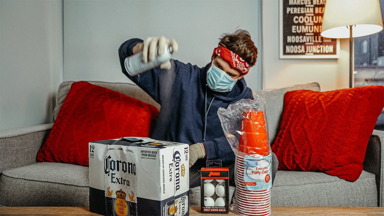Quarantine Beer Olympics Through Skype (How to Play) - YouTube