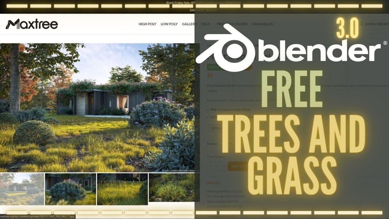 😃FREE HIGH QUALITY TREES FOR BLENDER | Maxtrees + Blender 3.0 - YouTube