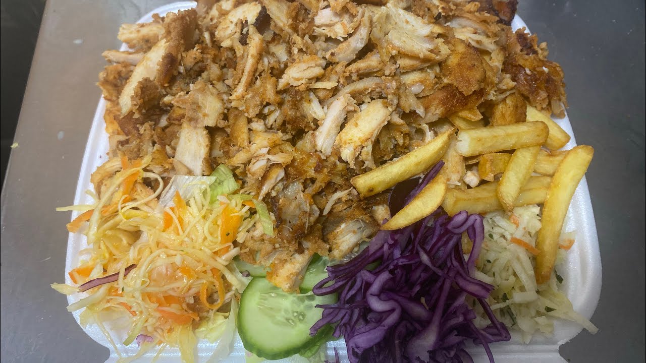 Double Shawarma with French fries - YouTube