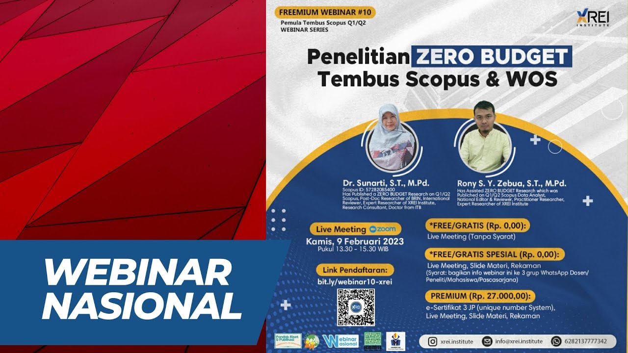 Penelitian ZERO BUDGET Tembus Scopus & WOS - YouTube
