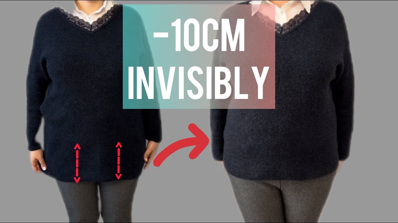 you will surprised to see this: how to shorten a blouse at home quickly ...
