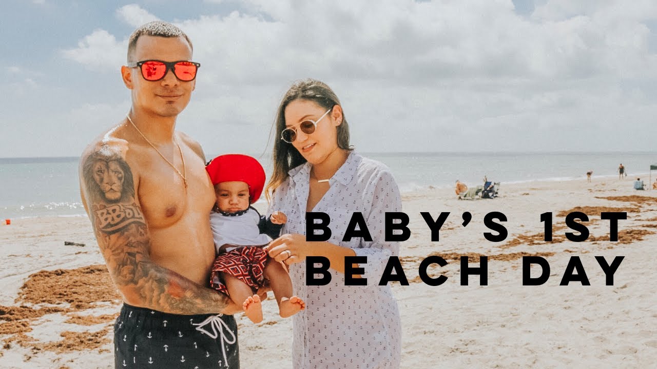 BABY'S FIRST BEACH TRIP! 6 MONTHS! - YouTube