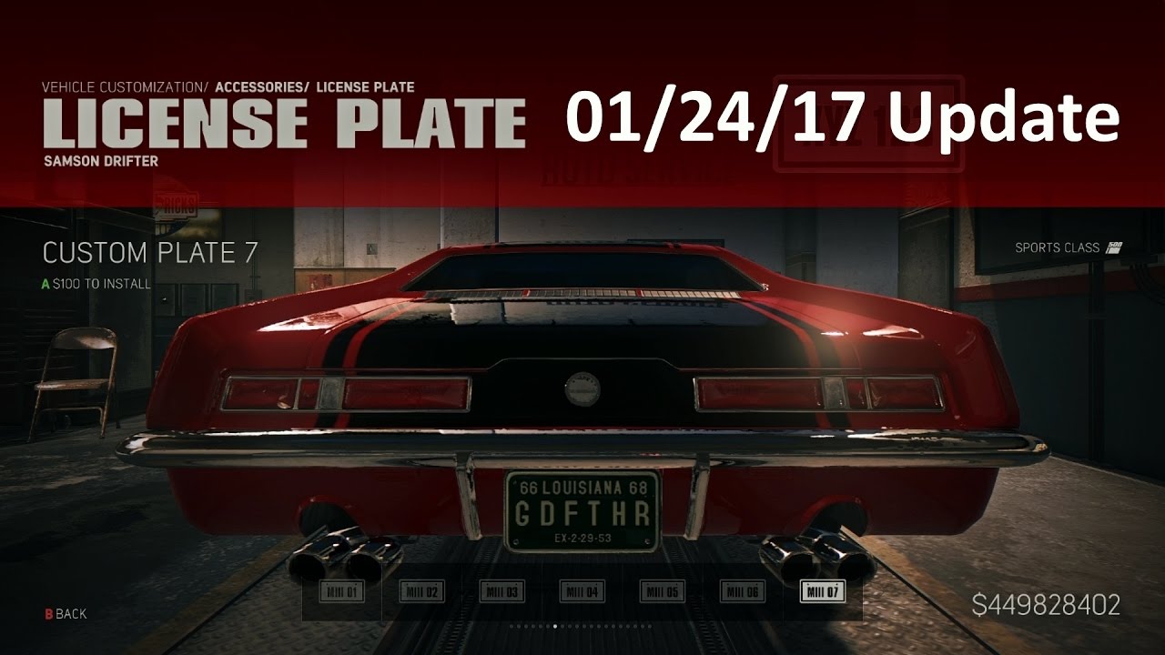 Mafia 3 - NEW DLC PATCH 01/24/17 (Custom License Plates & Gear Tuning ...