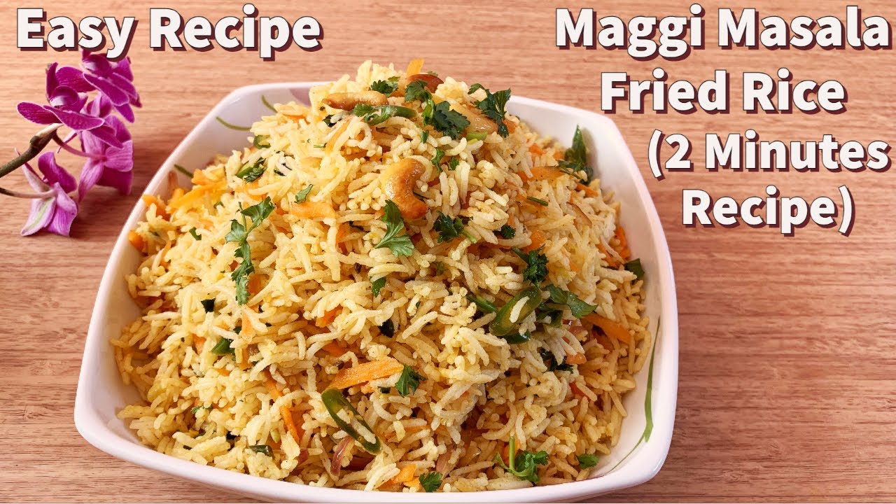 Maggi Masala Fried Rice | Easy and Quick Rice Recipe | Fried Rice ...