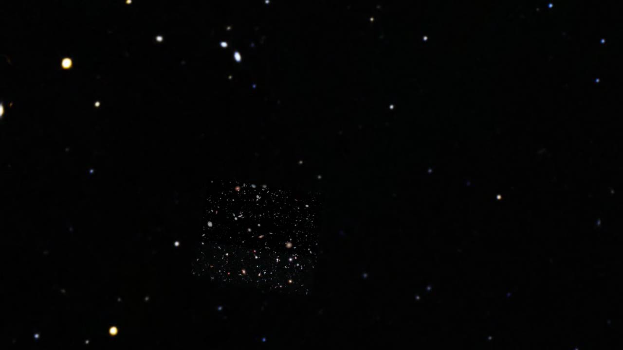 Flight Through the Hubble eXtreme Deep Field (2D Zoom and 3D Fly ...