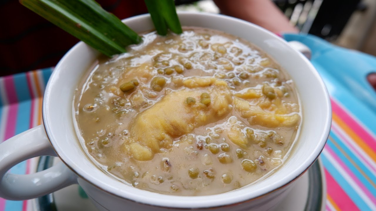 Cara Membuat Bubur Kacang Hijau Durian - YouTube