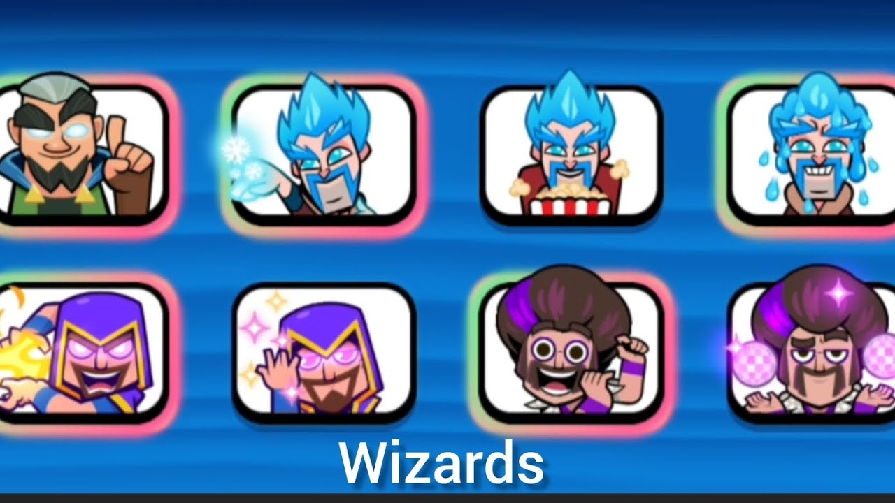clash Royale All male wizard emoticons - YouTube