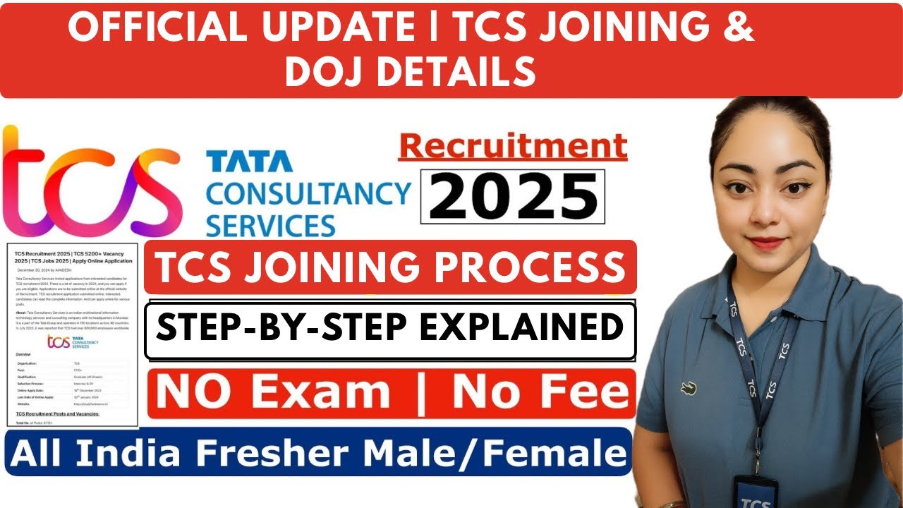 🎯TCS Off Campus Hiring 2025 | TCS Recruitment 2025 | 5.8 LPA Salary ...