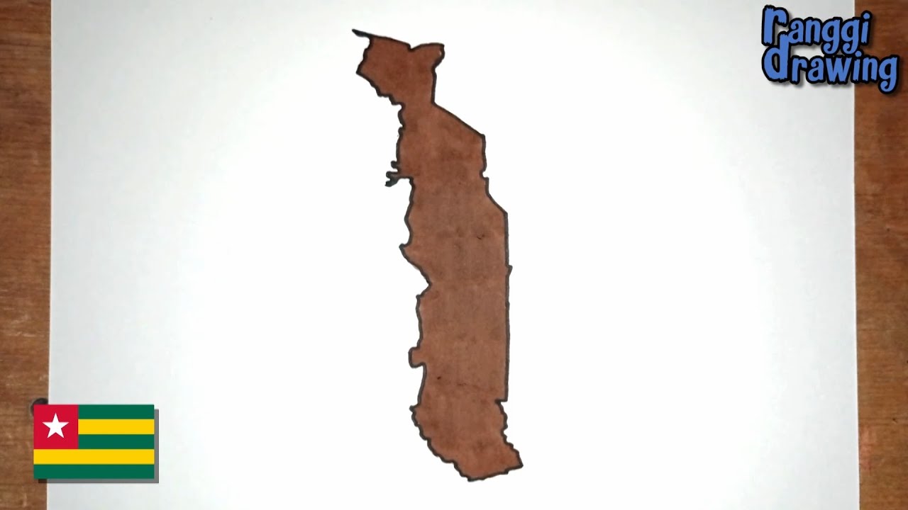 How to Draw Map of Togo - YouTube