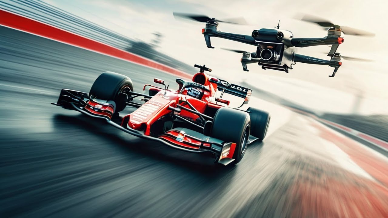 World's fastest DRONE vs FORMULA 1 car - The Ultimate Showdown. # ...