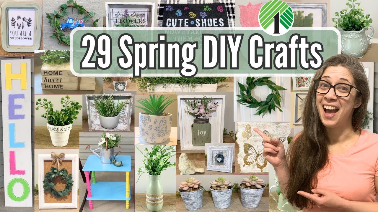 Spring DIY Crafts | DIY Farmhouse Decor | Dollar Tree & Thrift Flips ...