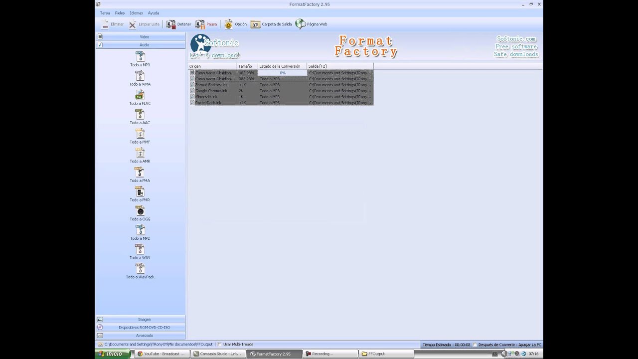 Como usar FormatFactory!! - YouTube