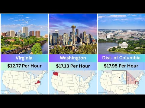 Wages Per Hour in the USA I Find Out Where Are The BEST Salaries