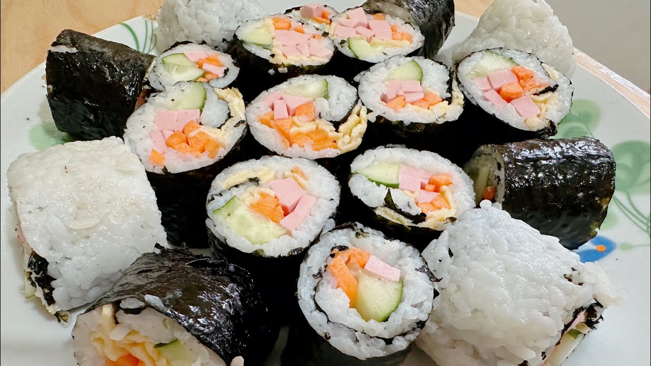 How to make simple sushi at home./ So delicious. - YouTube