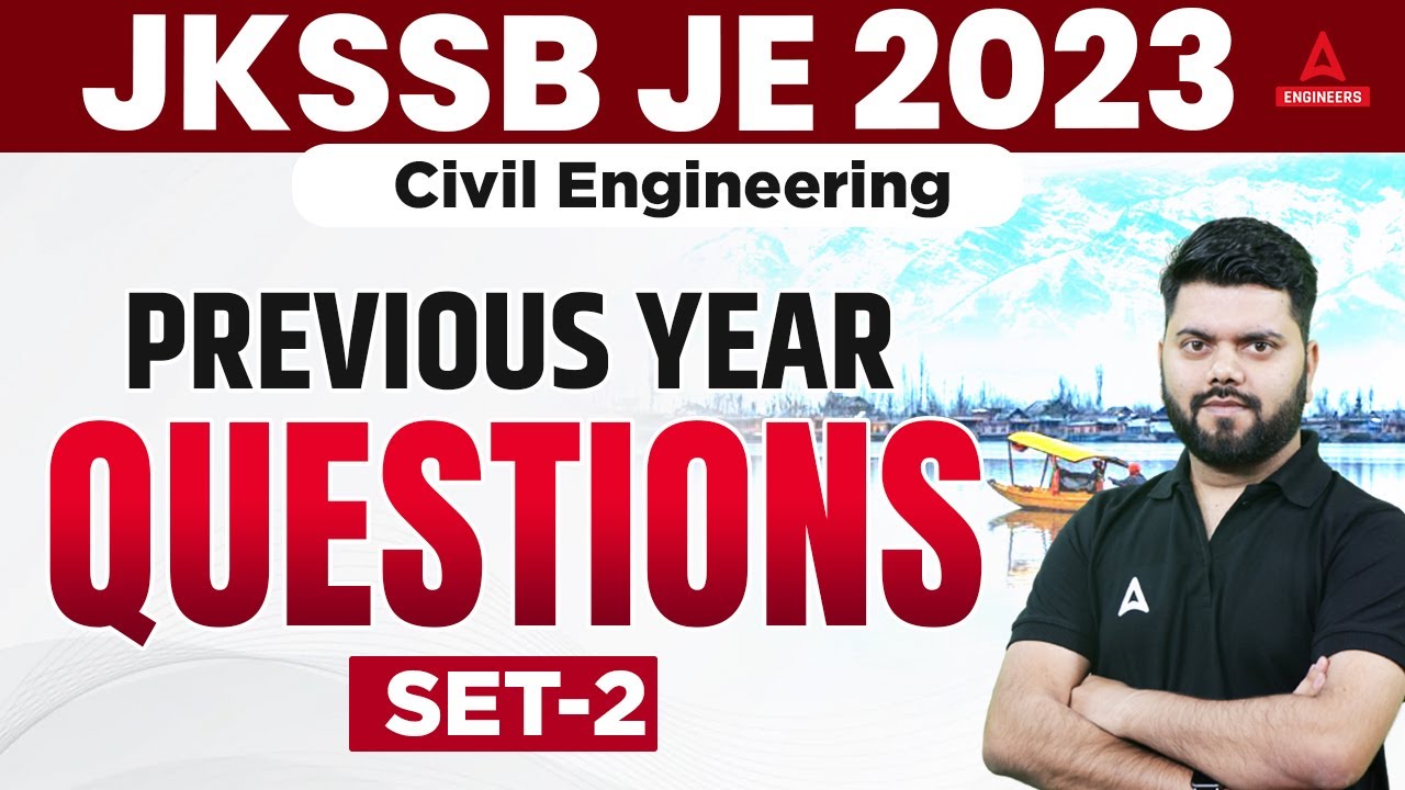 JKSSB JE 2023 | JKSSB JE Civil | Previous Year Questions Set 2 | Rajat ...