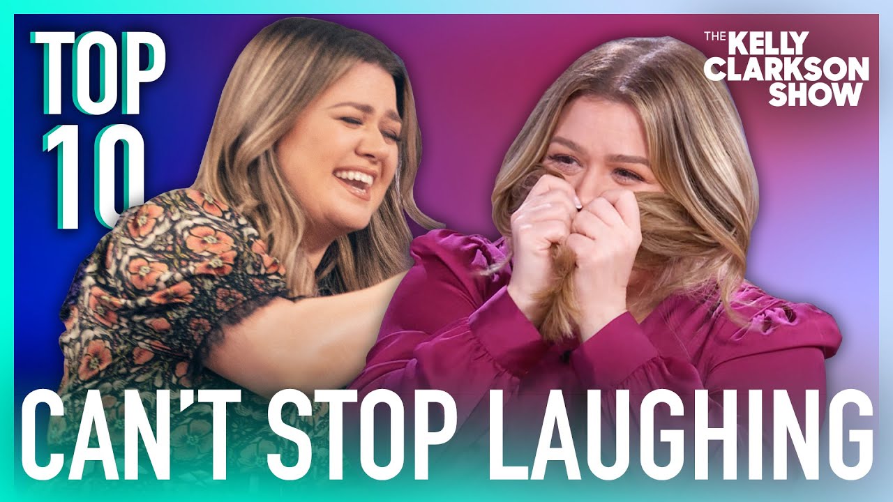 Top 10 Moments Kelly Clarkson Can't Stop Laughing ft. Sandra Bullock ...