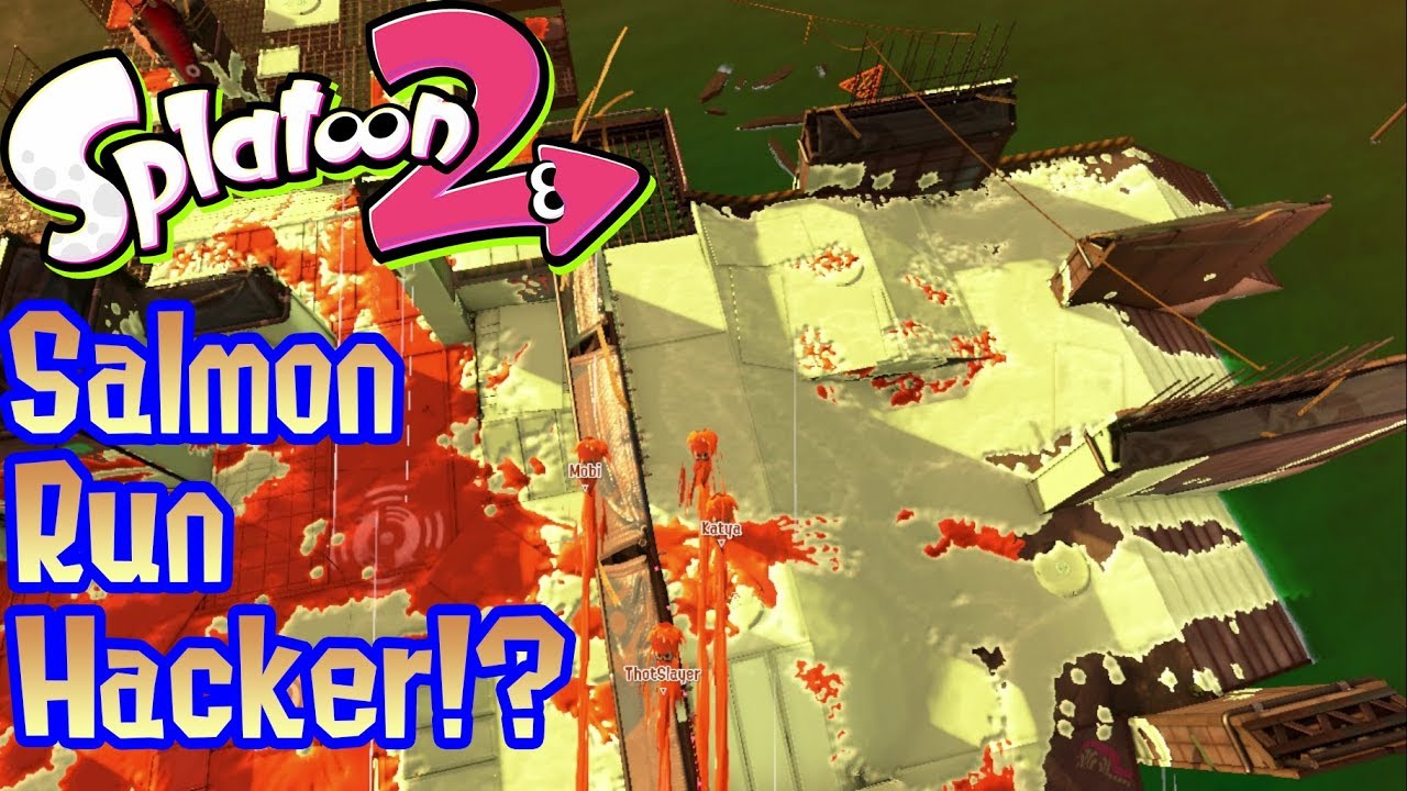 Playing with a Splatoon 2 Salmon Run Hacker - YouTube