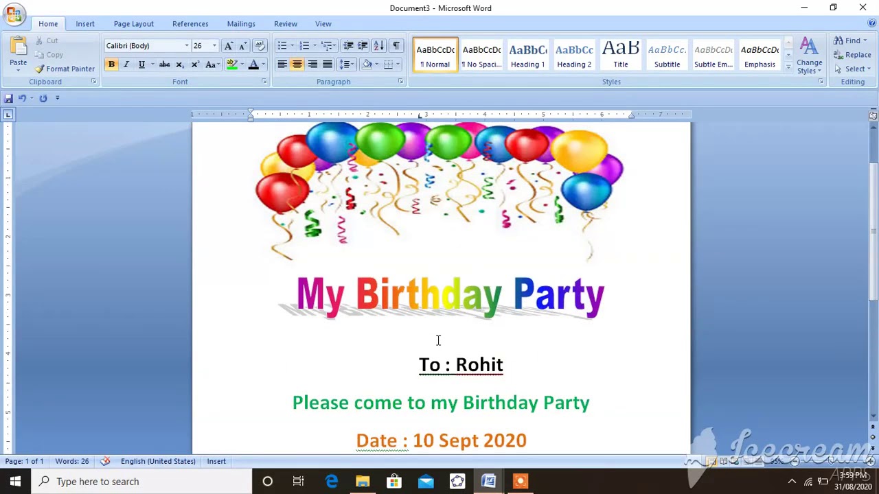 Lab Activity : MS Word - YouTube