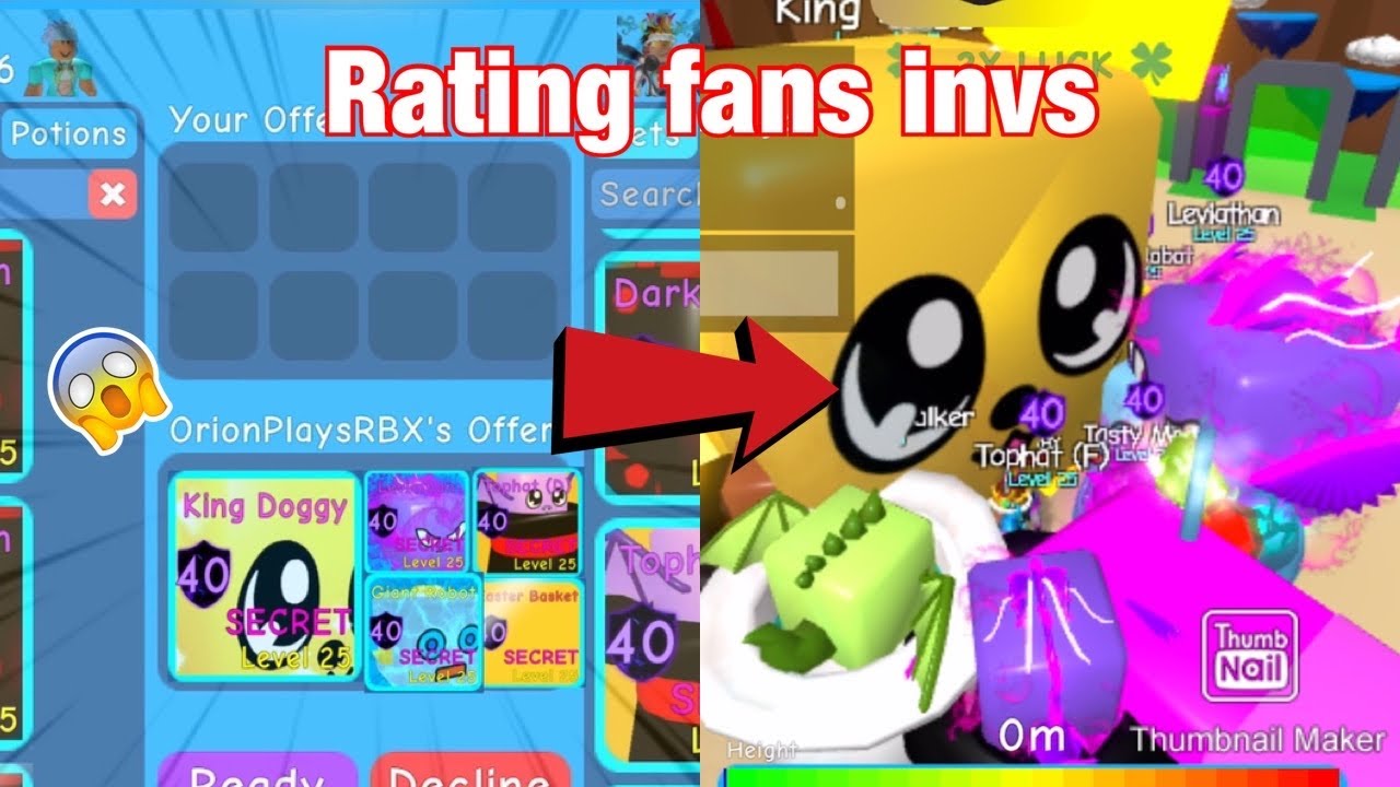 Roblox Bgs rating Orion plays😱and fans invs🎉*Leviathan* and huge ...