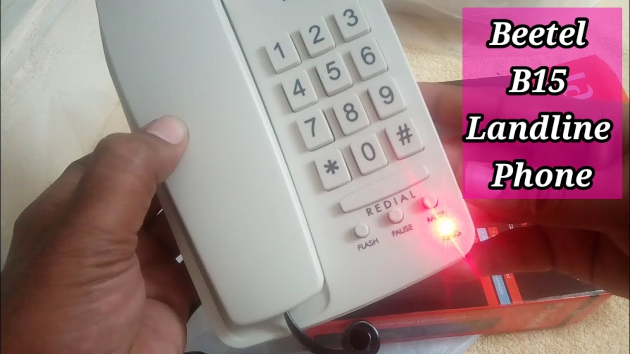 Beetel B15 Basic Corded Landline Phone - YouTube
