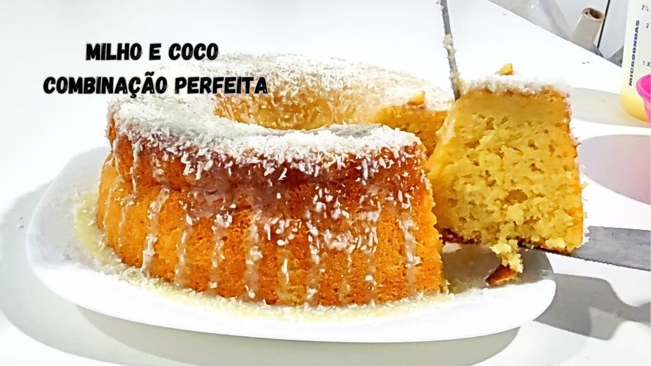 Como fazer o melhor bolo de milho com coco #festajunina - YouTube