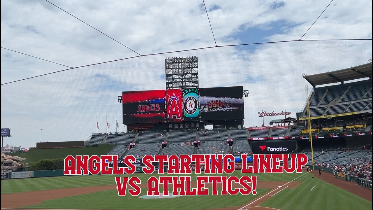 2022 ANGELS LINEUP vs. OAKLAND ATHLETICS! | August 4, 2022 | 2022 ...