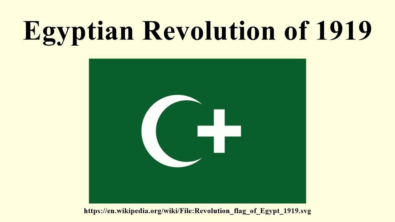 Egyptian Revolution of 1919 - YouTube