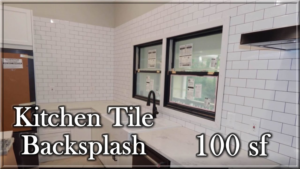 Tile Backslash Installation - YouTube