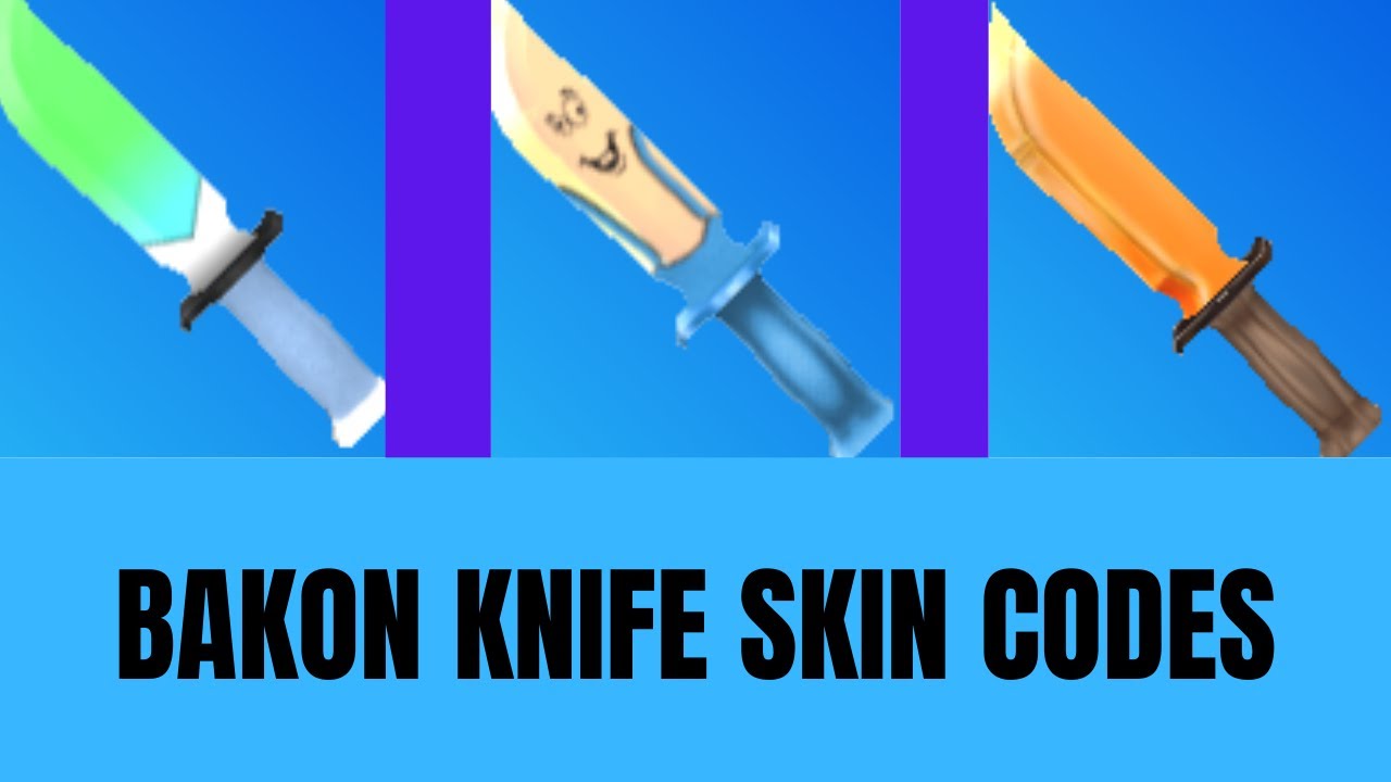 BAKON KNIVES SKIN CODE || ROARKINGPLAYZ - YouTube